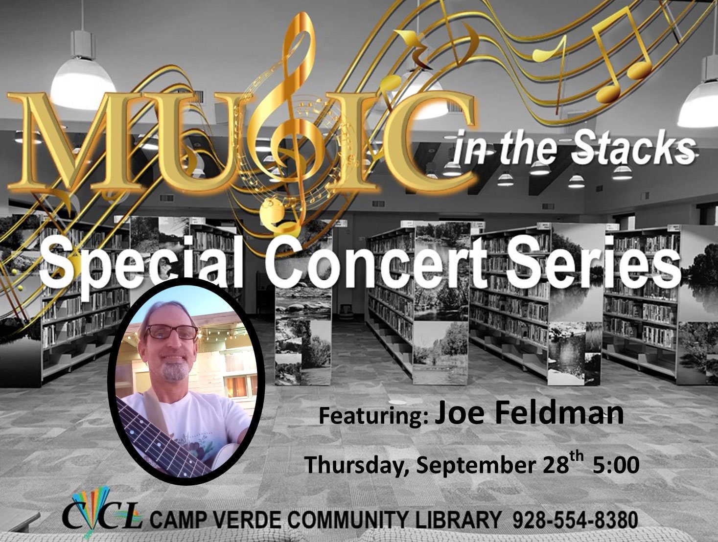 Music in the Stacks Concert Series featuring Joe Feldman