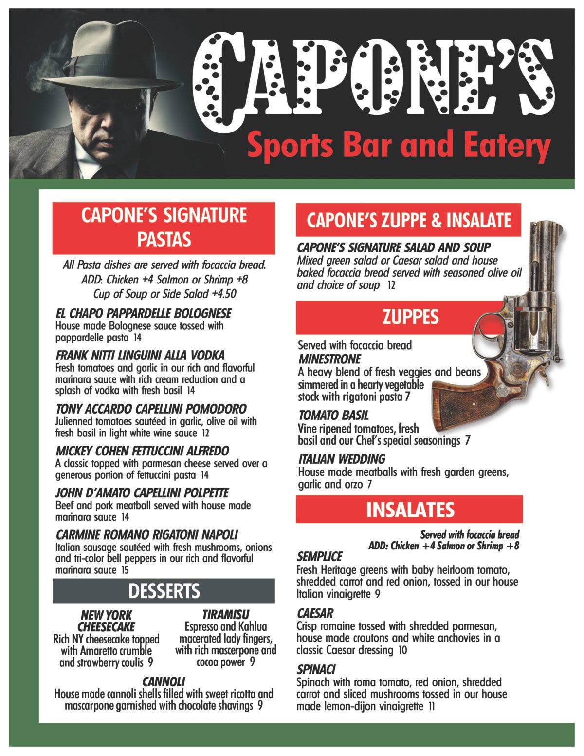 Capone's Sports Bar and Eatery Takes Over