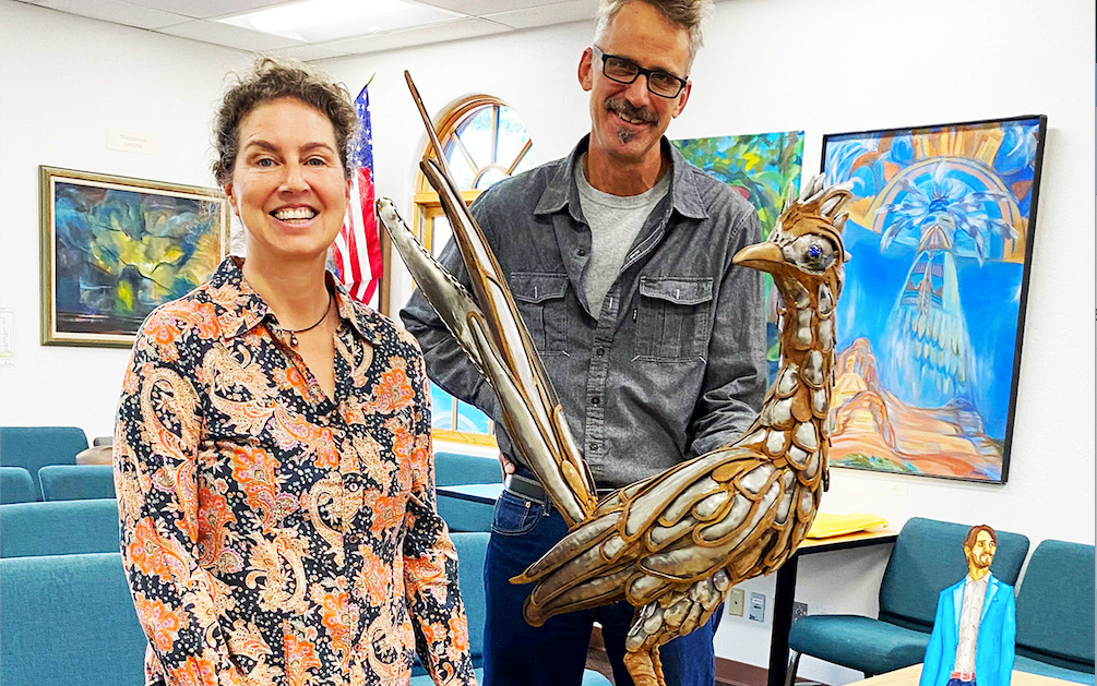 City welcomes Don Kennell and Lisa Adler, creators of the Sedona Roadrunner